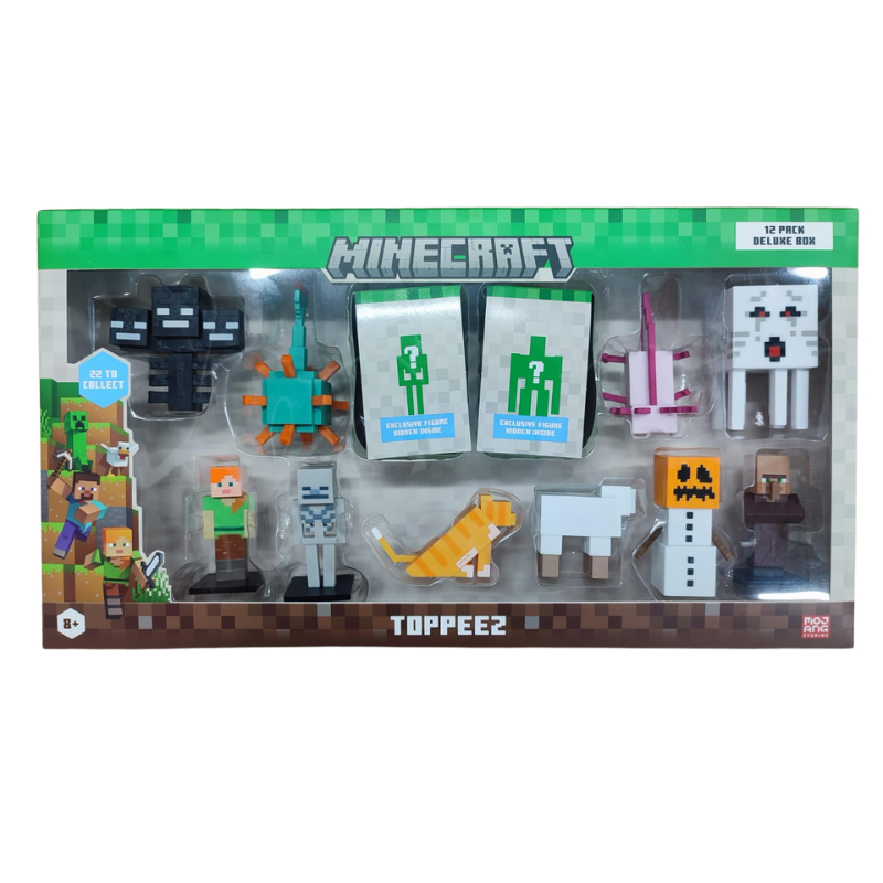 Jual Mainan Minecraft 3D Toppeez 12 pack Deluxe Box | Shopee Indonesia