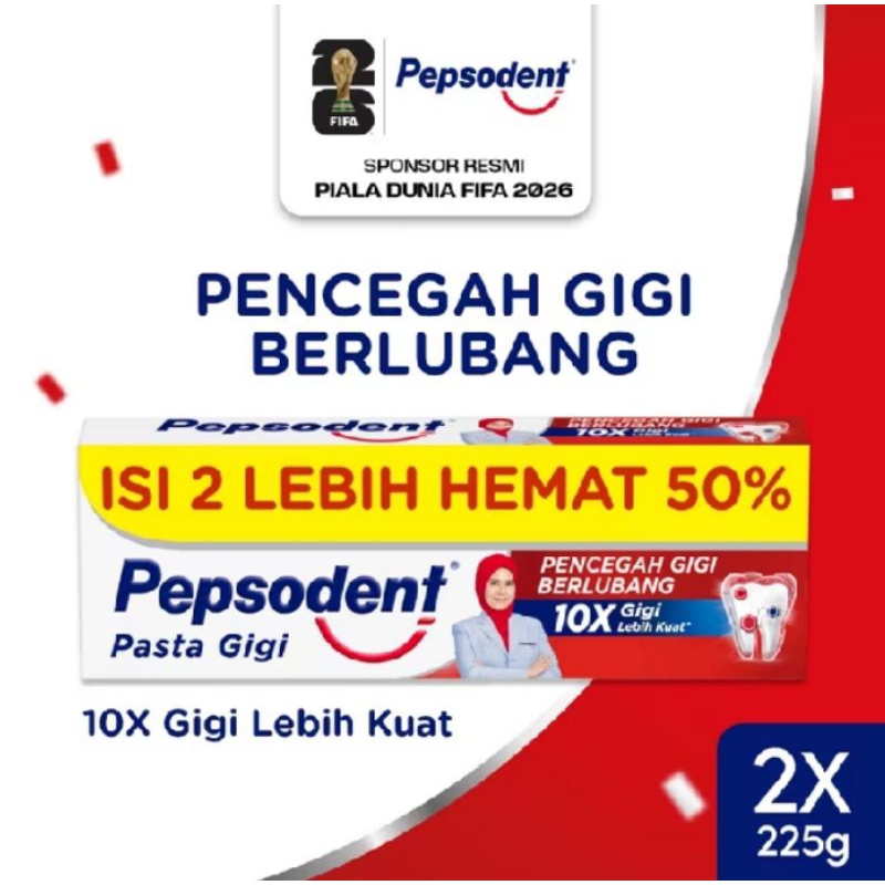 Jual Pepsodent 225gram isi 2 PROMO (ISI 2X225gr) | Shopee Indonesia