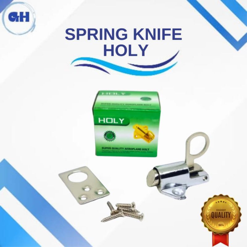 Jual Spring Knife kecil Holy/Grendel kodok/spring knip | Shopee Indonesia