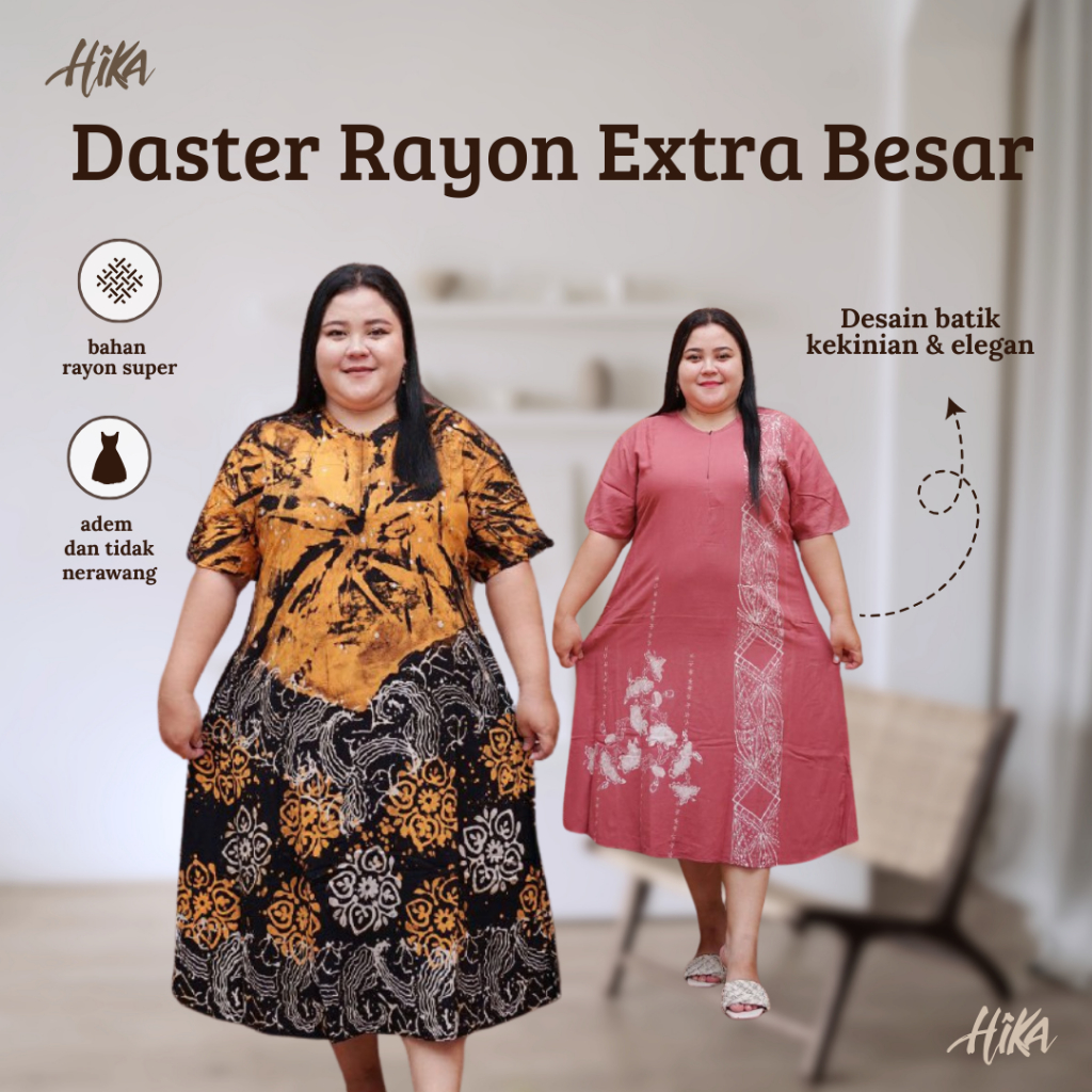 Jual Daster Batik Rayon Ukuran Extra Besar Jumbo Muat BB 80 Kg Oversize ...