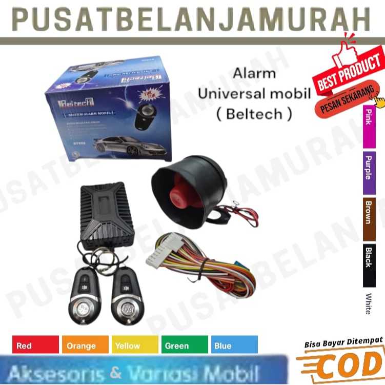 Jual Car Alarm System mobil universal Beltech BT-555 Remote Alarm Mobil ...
