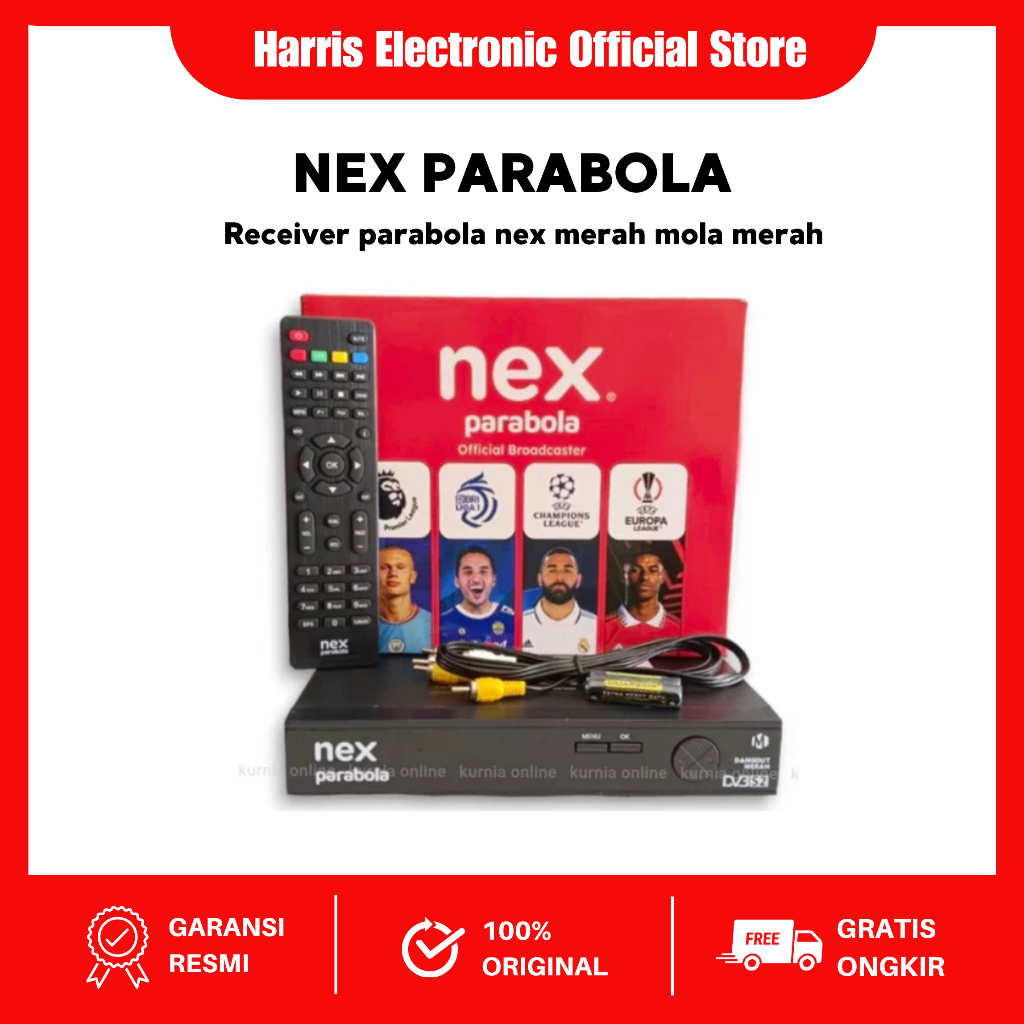 Jual Receiver parabola nex merah mola merah | Shopee Indonesia