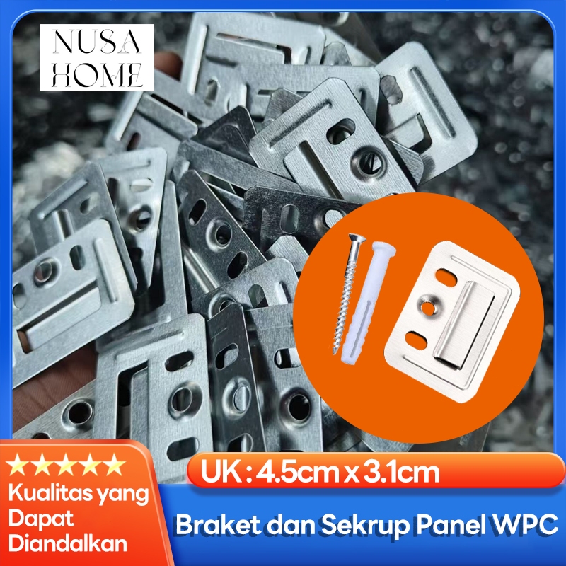 Jual Clip Wood Pannel WPC /Braket dan Sekrup Panel WPC / Klip Panel WPC ...