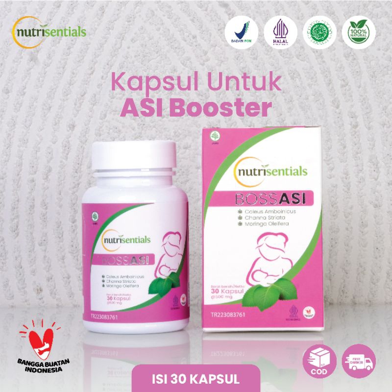 Jual Nutrisentials Bossasi Asi Booster isi @30 Kapsul | Shopee Indonesia