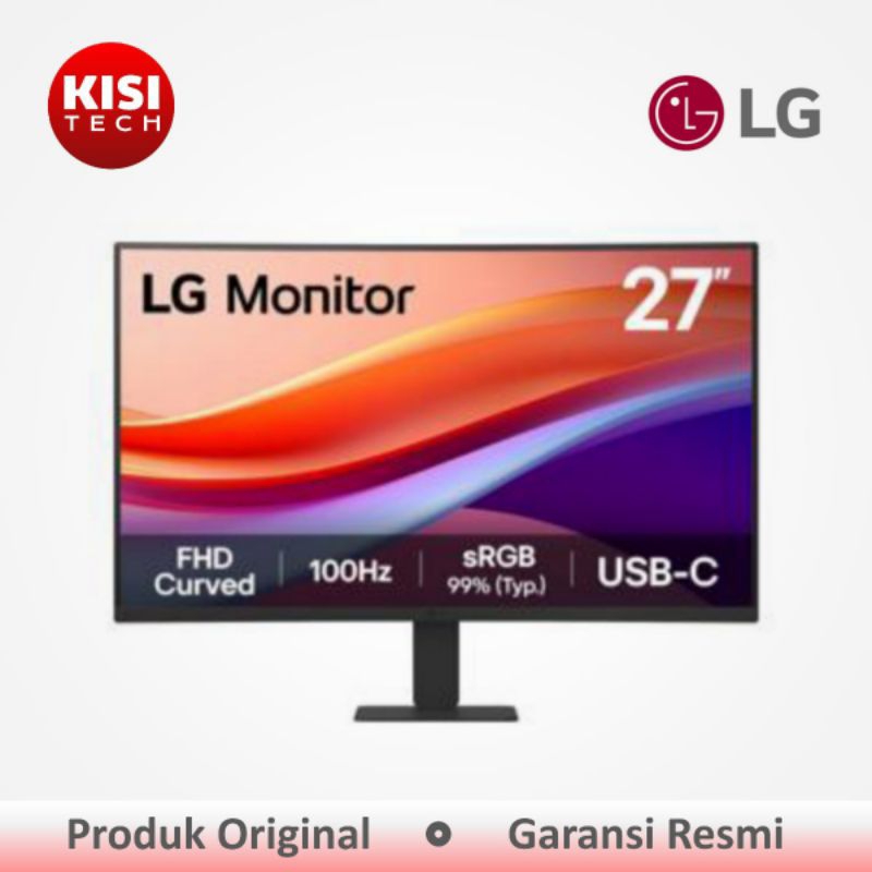 Jual Monitor LG 27U421A LED 27 Inch Curved VA 100Hz HDMI USB Type C ...
