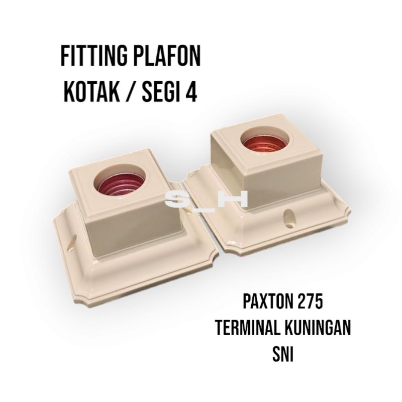 Jual Fitting Plafon Segi 4 / Fitting Plafon Kotak | Shopee Indonesia