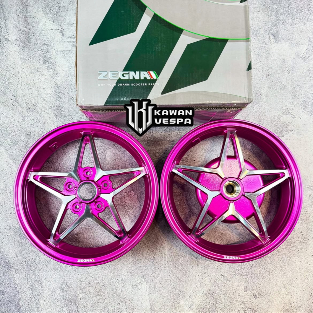 Jual Velg Five STAR Zegna Pink For Vespa Sprint Primavera S LX | Shopee ...