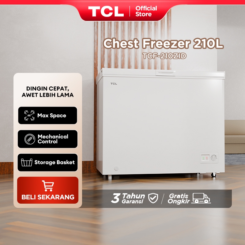 Jual TCL Chest Freezer Kapasitas 210 Liter Super Freezing - Storage ...