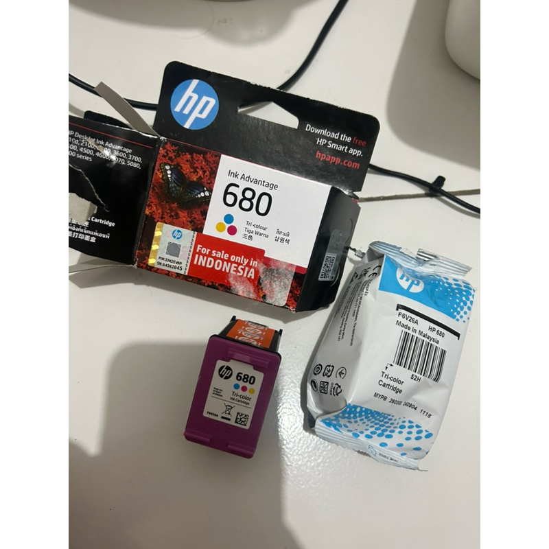 Jual Cartridge Original HP 680 Color | Tinta Printer HP 680 (BARU BELUM ...