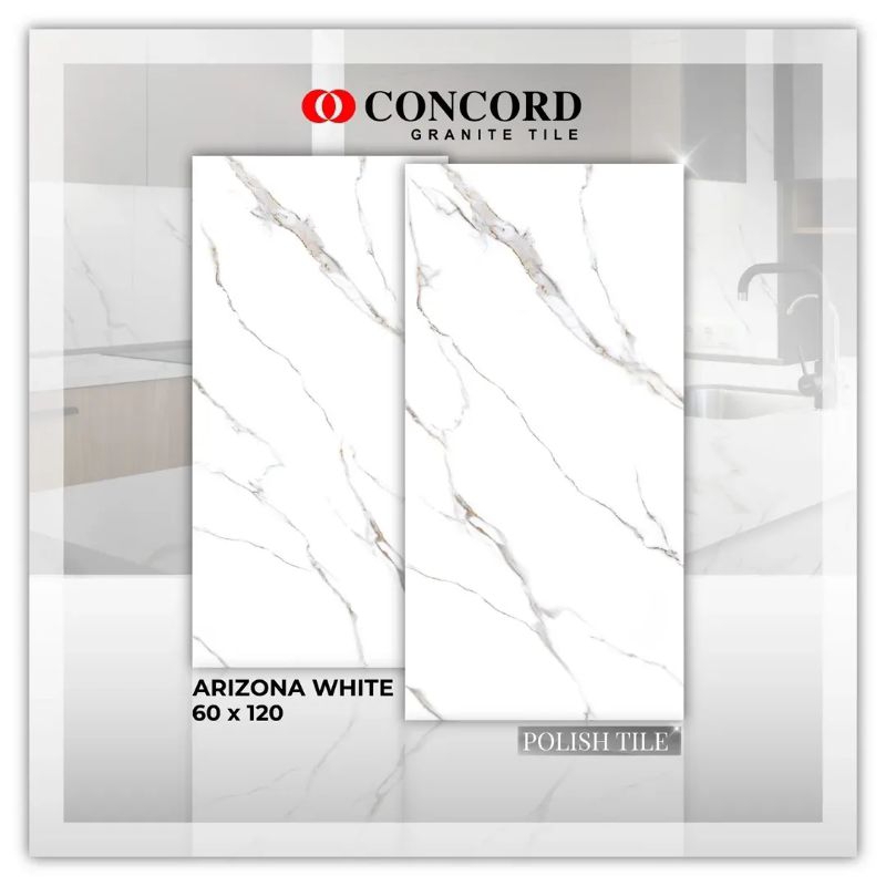 Jual Granite 60x120 Arizona White | Concord | Polish Tile | Glossy ...