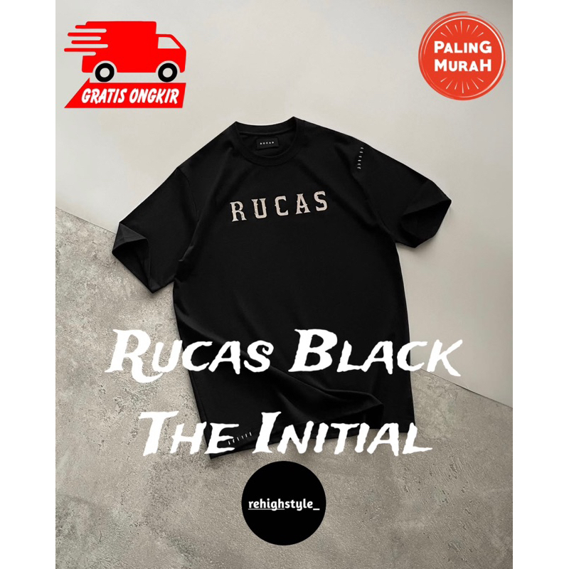 Jual T-SHIRT RUCAS INITIAL BLACK & BLUE VINTAGE | Shopee Indonesia