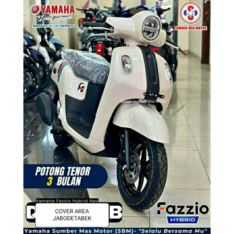 Jual Promo DP Yamaha Fazzio Hybrid Neo White | Shopee Indonesia