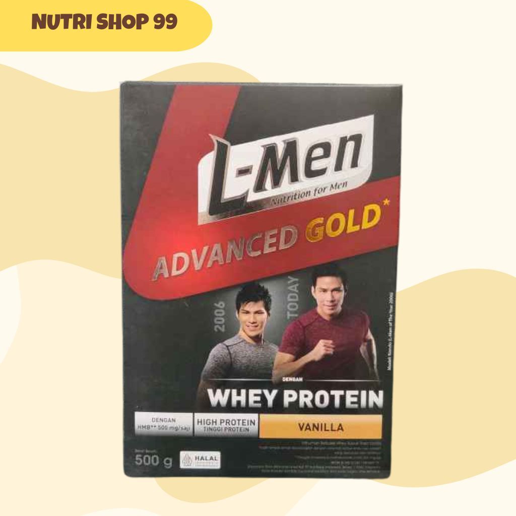 Jual L-men Advanced Gold Vanila 500gr - Susu whey protein | Shopee ...