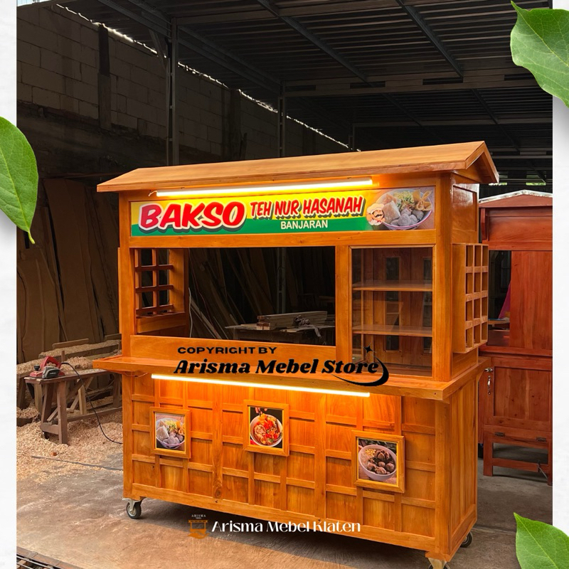 Jual Gerobak Bakso Prasmanan, Gerobak Mie Ayam Bakso Kekinian, Gerobak ...