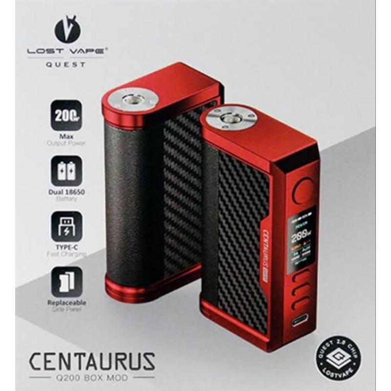 Jual CENTAURUS Q200 BLUE & RED POD MOD | Shopee Indonesia