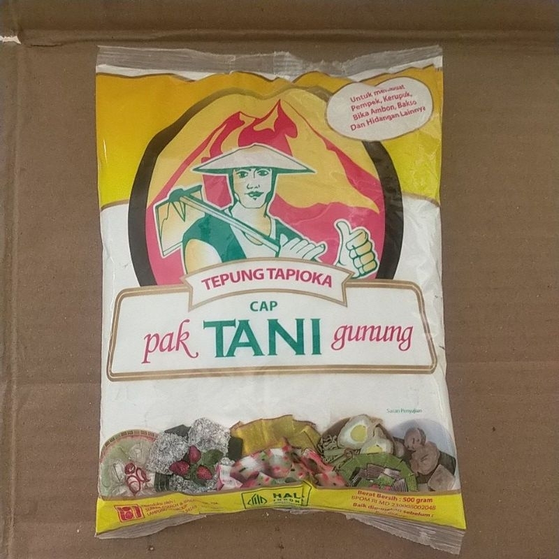 Jual tepung tapioka cap pak tani gunung 500gr | Shopee Indonesia