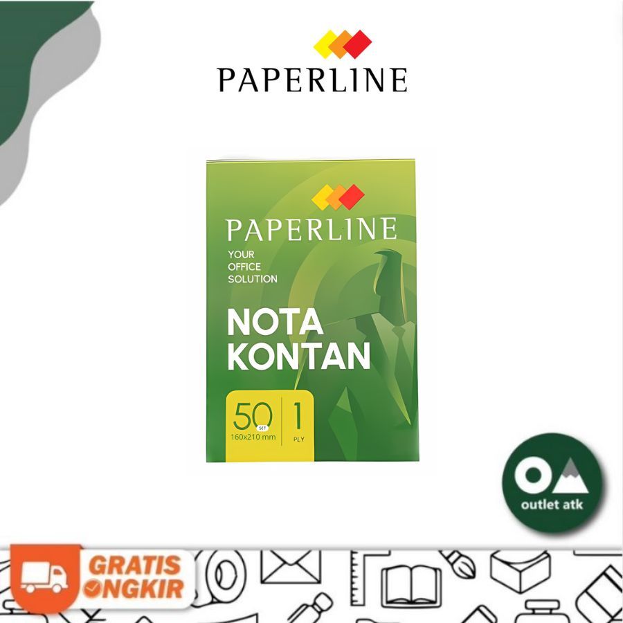 Jual Nota Kontan Besar 1 Ply Paperline isi 10 Buku per Pack | Shopee ...