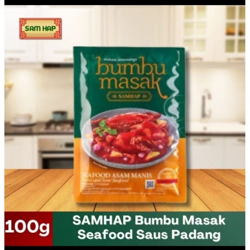 Jual SAMHAP Bumbu Masak Seafood (Saus Padang) 50g | Shopee Indonesia