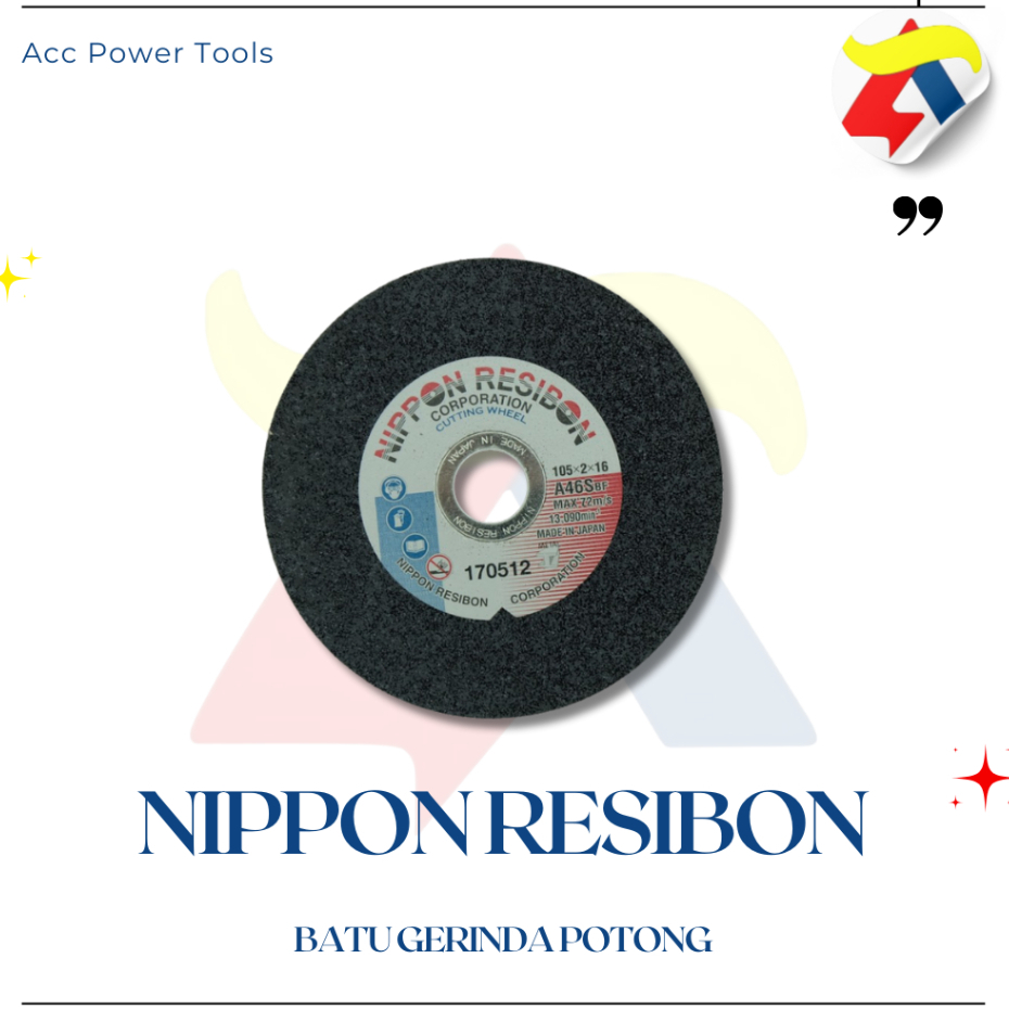 Jual NIPPON RESIBON / BATU GERINDA POTONG BESI / MATA POTONG | Shopee ...