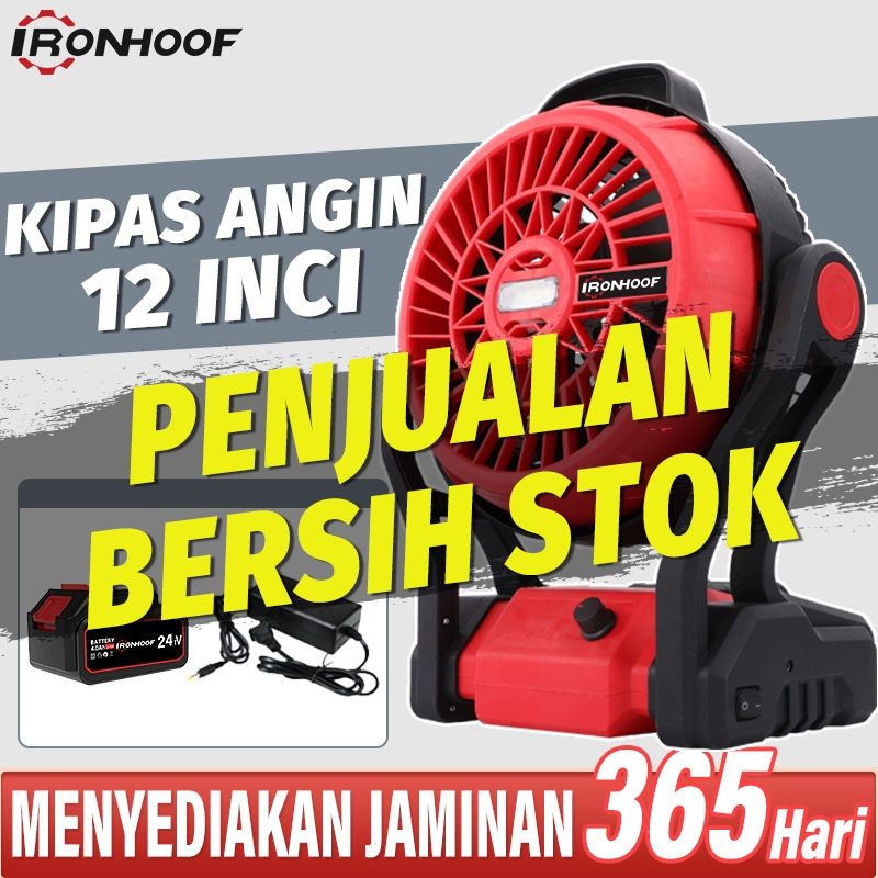 Jual 12" kipas emergency Mini Fan Portable Rechargeable Makita Battery ...