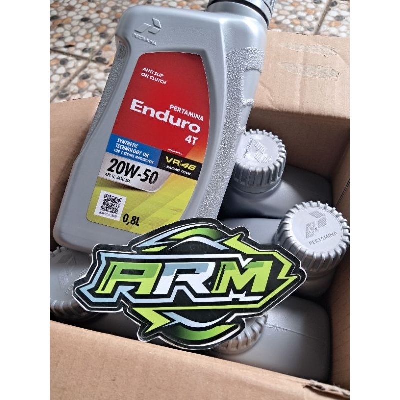 Jual OLI ENDURO 4T (6botol) ORIGINAL PERTAMINA SAE 20W-50 800ml | Shopee Indonesia