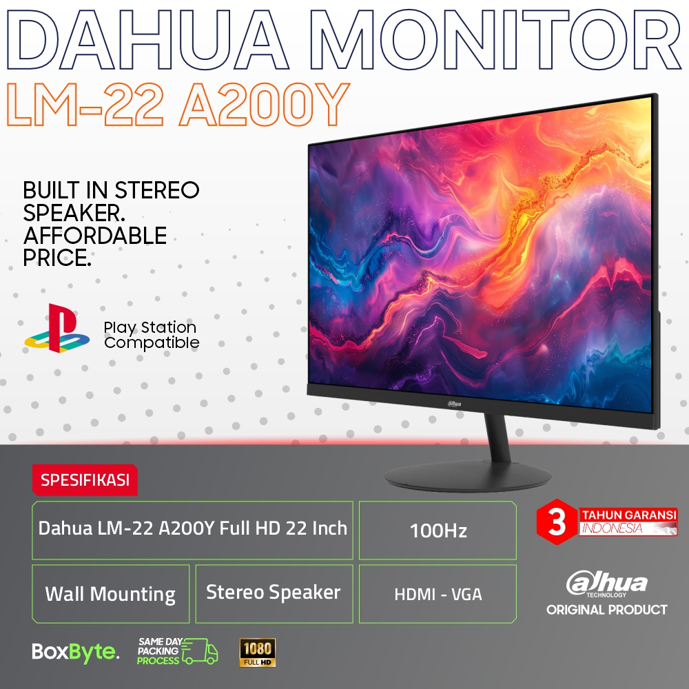 Jual Monitor 22 Inch Speaker Full HD 100Hz HDMI LED Dahua LM22 A200Y | Shopee Indonesia