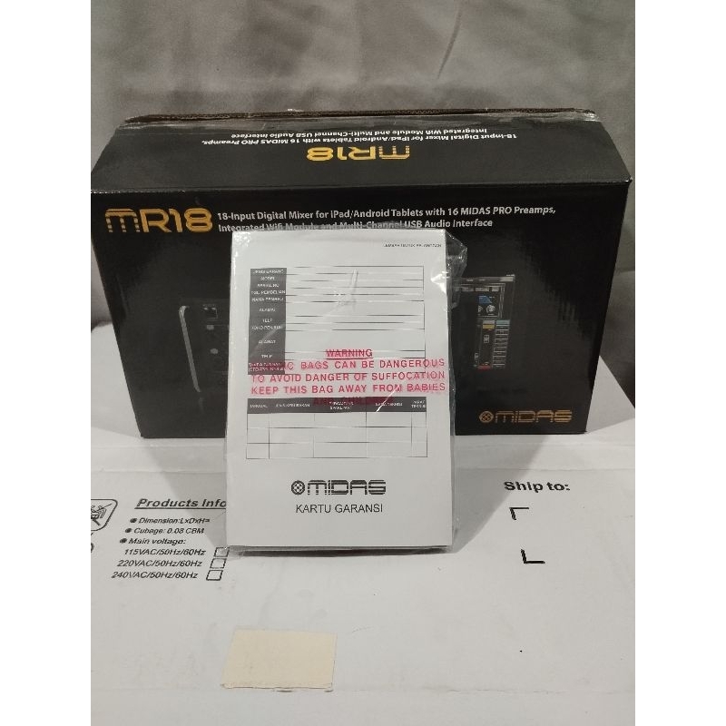 Jual Midas MR18 Digital Mixer 18 Channel Original Bergaransi + Bonus ...