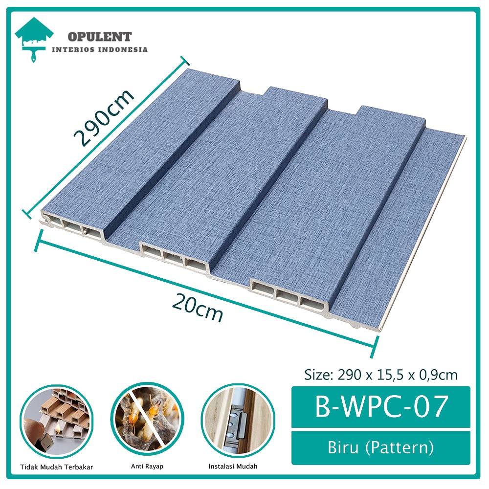 Jual WALL WPC WOOD PANEL WALLPANEL WPC PVC KAYU DINDING UKURAN 2.9 ...