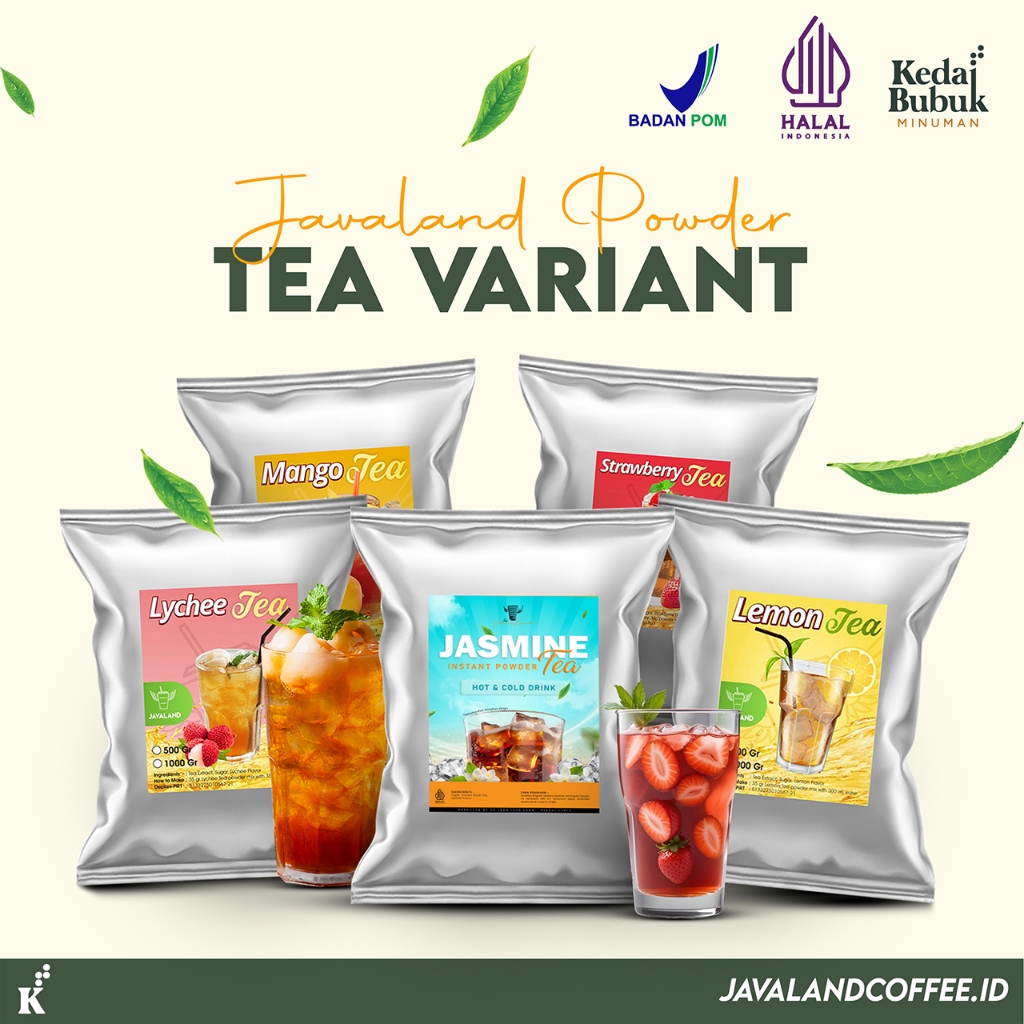 Jual Javaland Bubuk Minuman Varian Tea / Teh 1Kg | Rasa: Lemon Tea ...