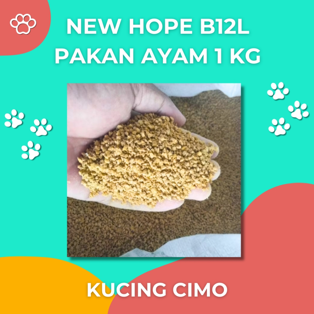 Jual Pur Pakan Ternak New Hope B12L Kemasan 1kg | Shopee Indonesia
