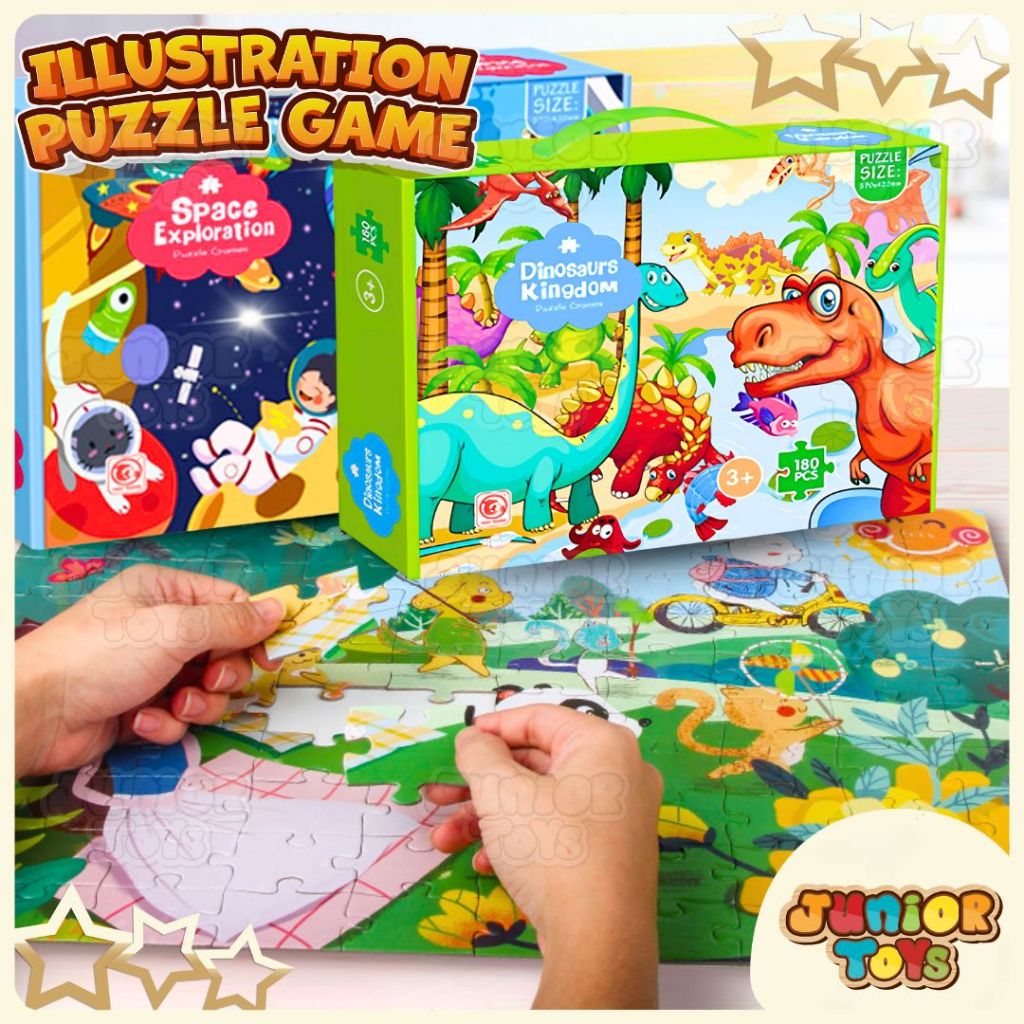 Jual Mainan Anak Puzzle Karton Karakter Puzzle Game Toys Mainan Edukasi ...
