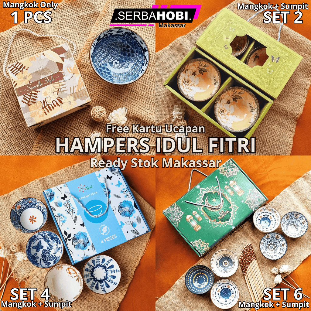 Jual Hampers Parcel Hadiah Set Mangkok Keramik Dan Sumpit MEWAH free ...
