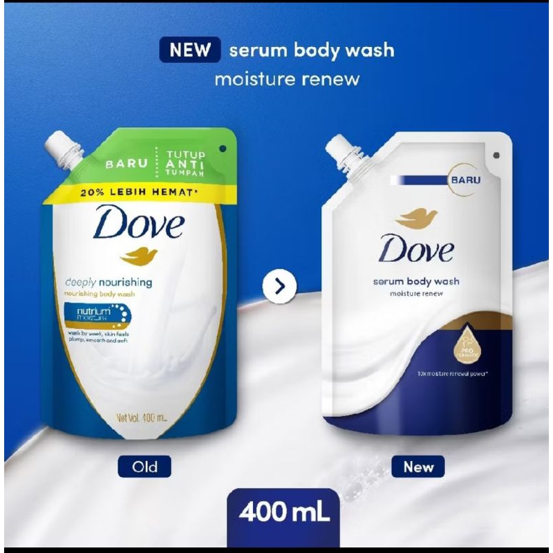 Jual DOVE PURE MILD BARU SABUN MANDI CAIR 400 ML | Shopee Indonesia