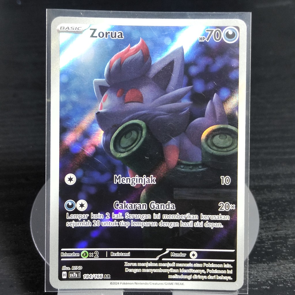 Jual Zorua AR sv7s Art Rare Kartu Pokemon TCG Indonesia ( Gratis ...