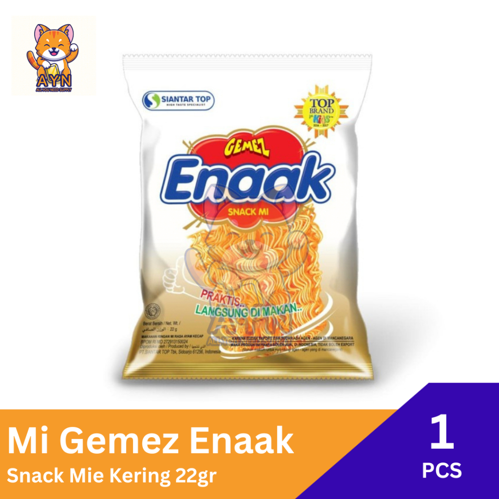 Jual Mi Gemez Enaak Snack Mie 22 gr [ 1 pcs ] | Shopee Indonesia