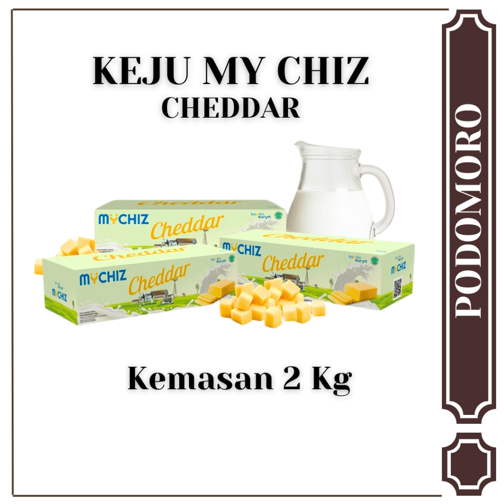 Jual Keju Cheddar My Chiz Keju Block Kemasan 2 Kg | Shopee Indonesia