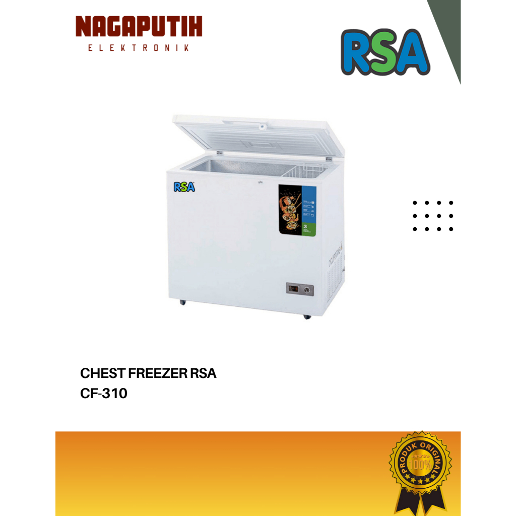 Jual RSA CHEST FREEZER BOX RSA CF-310 Freezer Box 310 liter | Shopee ...