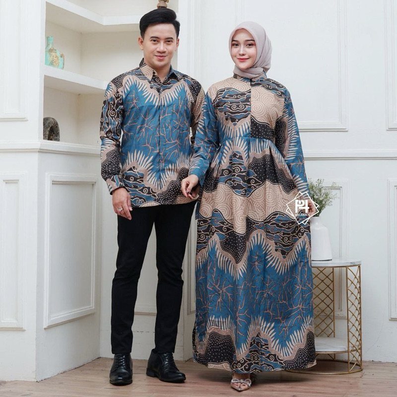 Jual Baju Batik Couple Pasangan Kondangan Sarimbit Harga Sepasang ...