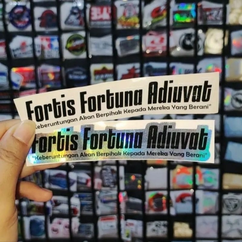 Jual sticker printing FORTIS FORTUNA ADIUVAT | Shopee Indonesia
