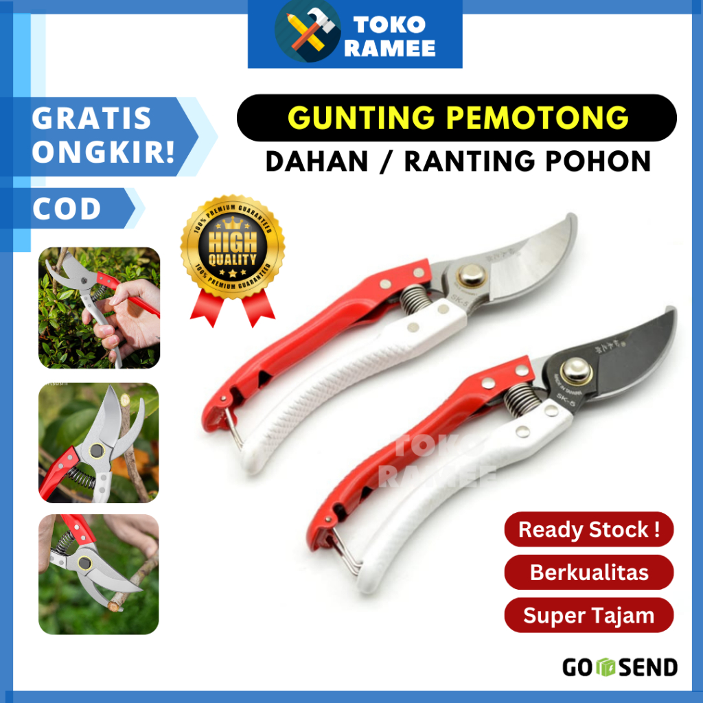 Jual Gunting Dahan Pemotong Ranting Bonsai Rumput Tanaman Daun Stek ...