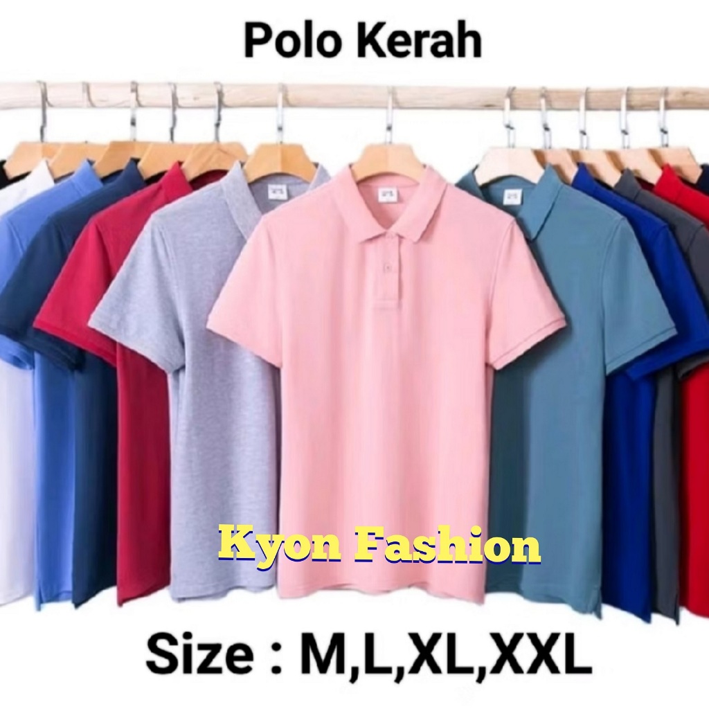 Jual Baju Kaos Polo Kerah Motif Wanita Lengan Pendek/Kaos Wanita/Kaos Polos Wanita/Kaos Seragam ...