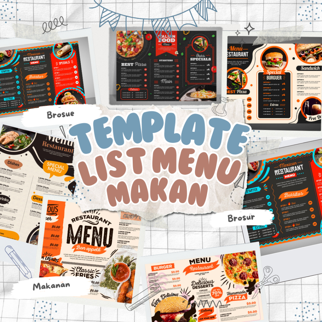 Jual Template List Menu makan Format CDR | Shopee Indonesia