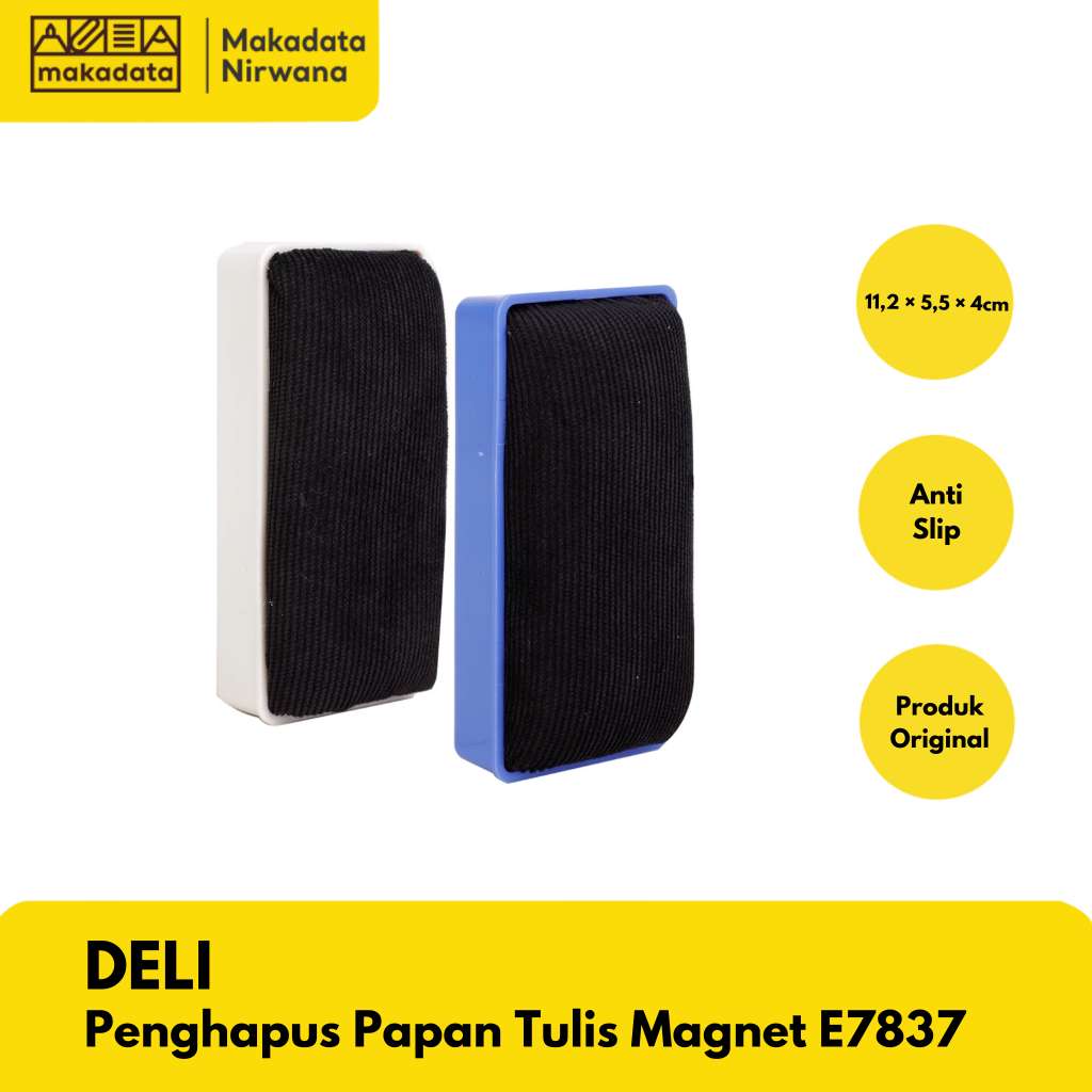 Jual DELI MAGNETIC WHITEBOARD ERASER/PENGHAPUS PAPAN TULIS MAGNET E7837 ...