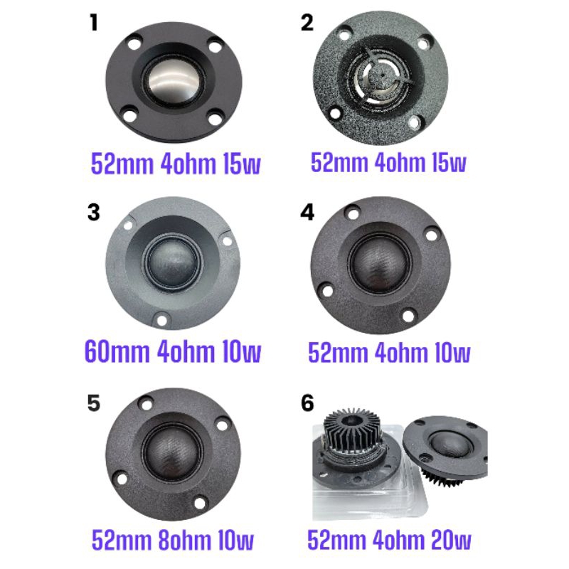 Jual Tweeter Hifi 4ohm/8ohm 10watt - 20watt harga 1pcs | Shopee Indonesia