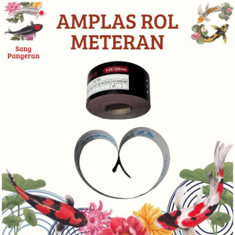 Jual Amplas roll Meteran Per 1 Meter - Kertas Gosok Kain Grid 60" ,80 ...