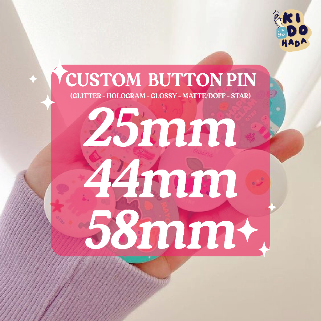 Jual [CUSTOM] Pin Button Peniti by request 25mm 44mm 58mm broche bros ...