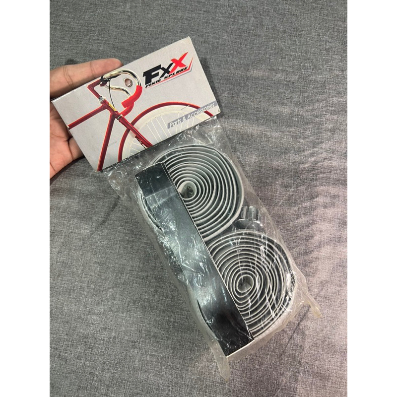 Jual BARTAPE FIXIE SILVER ABU GREY BAR TAPE ROADBIKE RB MOTIF CARBON ...