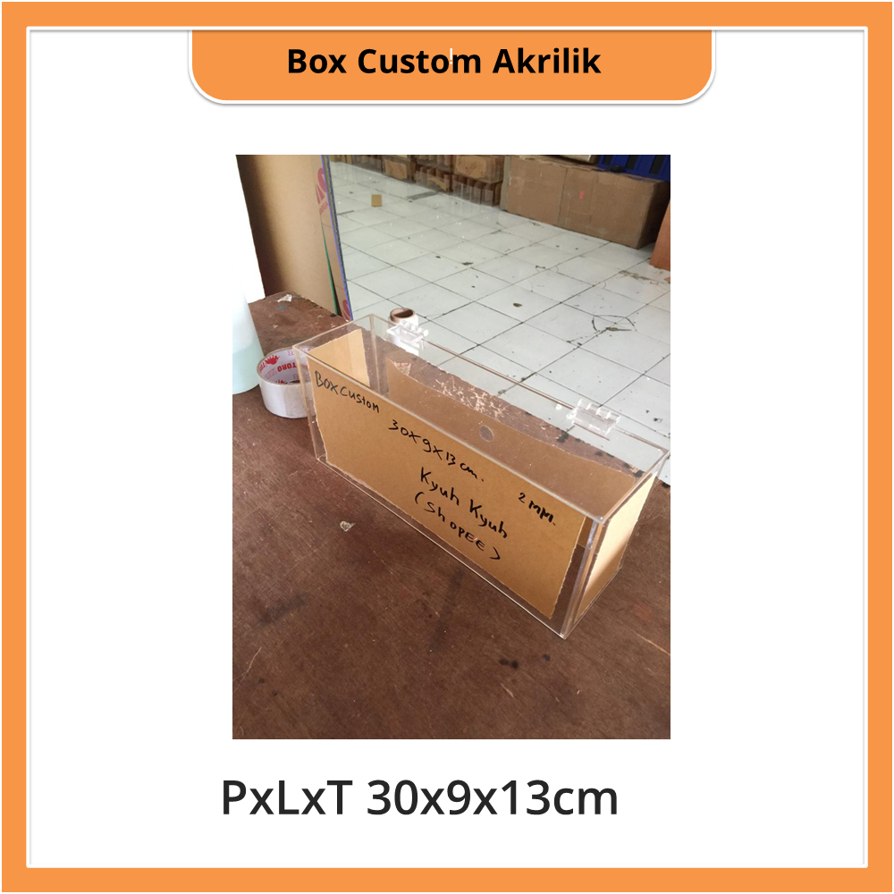 Jual Box Custom Akrilik PxLxT 30x9x13cm | Shopee Indonesia