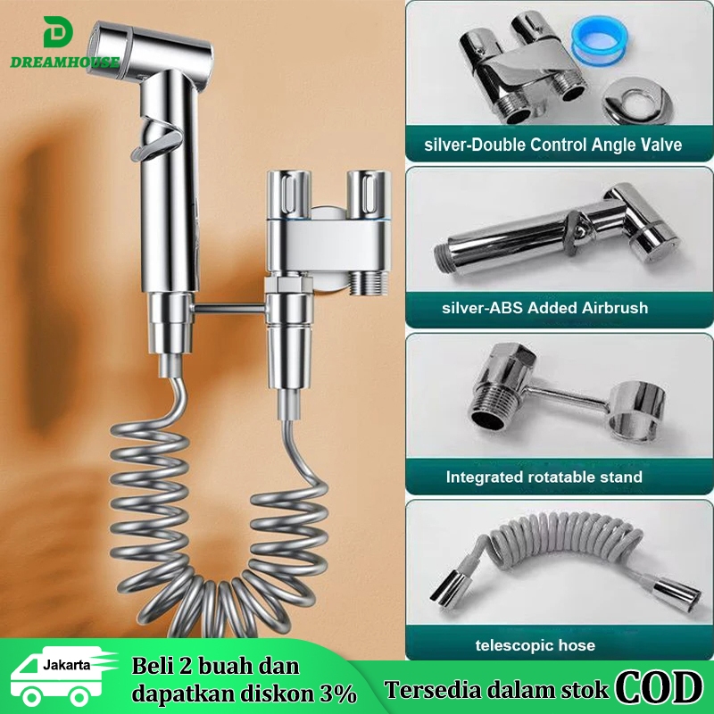 Jual [COD] Jet shower toilet duduk kran shower kamar mandi Abu-abu Mini ...
