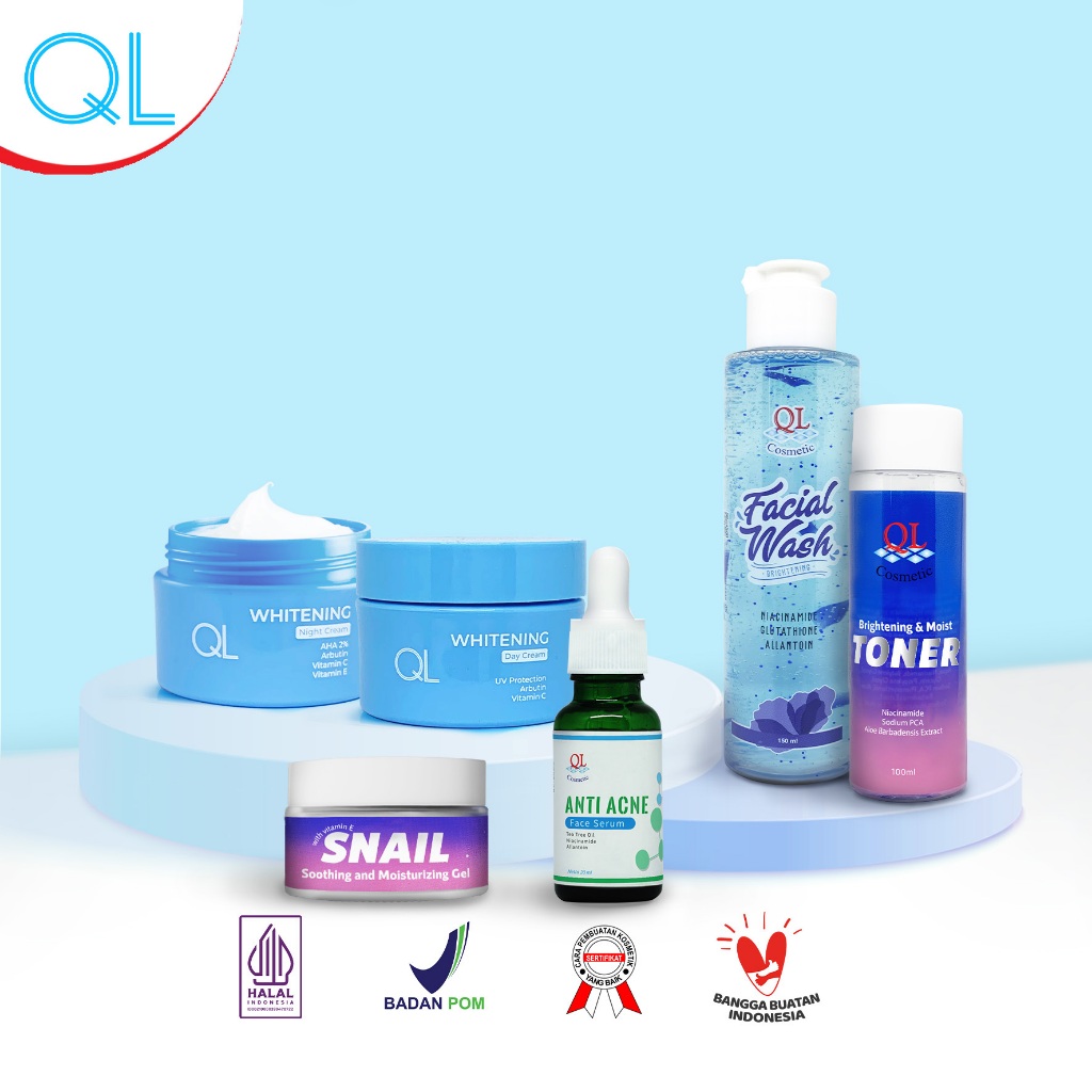 Jual QL Cosmetic - Whitening & Acne Series | Shopee Indonesia